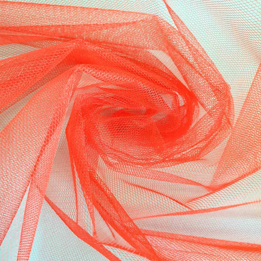 Nylon Hard Tulle - Red - Curtain Dream